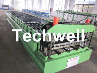 China Automatical Color Steel Roof Roll Forming Machine with PANASONIC PLC Control System for sale