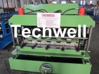 China Automatical Roof Glazed Tile Roll Forming Machine Metal with PANASONIC PLC Computer Control to Italy for sale