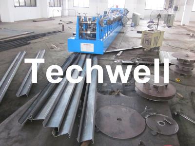 China Automatic C & Z Purlin Roll Forming Machine Interchangeable with 17 Main Rollers for sale