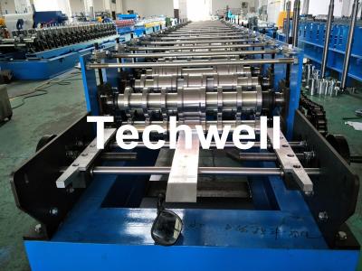 China Roofing Wall Panel Cold Roll Forming Machine For Forming Thickness 0.3-0.8mm , 18 Stations Roller Stands for sale