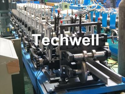 China PLC Control System C Shaped Roll Forming Machine For Making C Purlin , C Channel With Hydraulic Cutting for sale