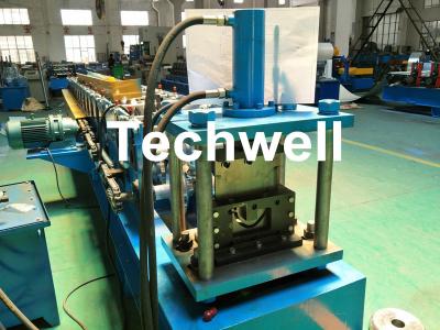China 15m/Min Round Portable Gutter Machine With PPGI Aluminum Forming Material for sale