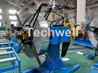 China Manual / Hydraulic Double Head Decoiling Machine With 0-15m / Min Uncoiling Speed for sale