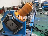 China PLC Electrical Control Hat Profile Cold Roll Forming Machine With 1.5 Inch Chain Transmission for sale