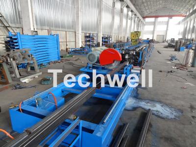 China Galvanized Steel Cold Roll Forming Machine With High Speed 12-15m/min For Rack Box Beam / Step Beam for sale