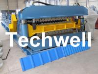 China Double Layer Roof Wall Panel Cold Roll Forming Machine for Two Different Roof Panels for sale