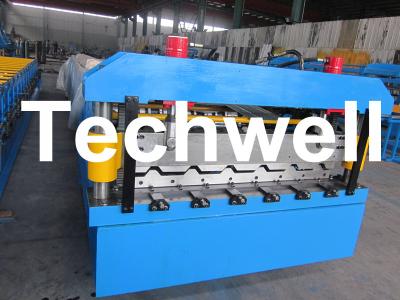 China 5.5 Kw Steel Metal Roof Roll Forming Machine With Manual, Automatical Decoiler for sale