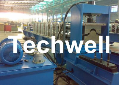 China 7.5 Kw Tile Roof Ridge Cap Roll Forming Machine With 0.3 - 0.7mm Material Thickness for sale
