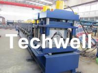 China 0.3 - 0.7mm Top Hat Cap Tile Roll Forming Machine With PLC Frequency Control System for sale