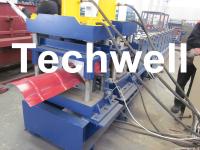 China High Grade 45# Hydraulic Cutting Ridge Tile Roll Forming Machine With PLC Control for sale
