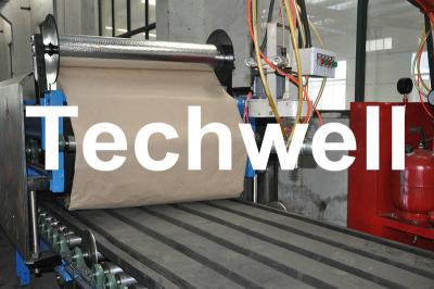 China 30 - 150mm Polyurethane Sandwich Panel Machine Line With Rubber Belt Transmission for sale