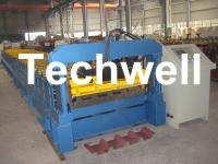 China Chromadek IBR Roof Panel Roll Forming Machine With 0 - 15 m/min Working Speed for sale