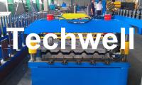 China 0.3 - 0.8mm Forming Thickness Trapezoidal Profile Roof Panel Roll Forming Machine for sale