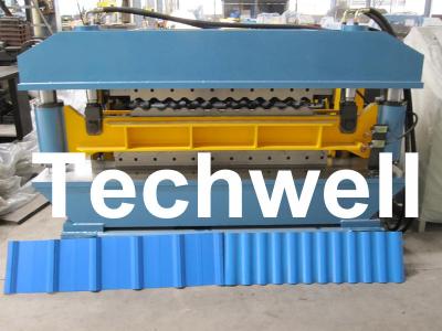 China Double Layer Corrugated IBR Roll Forming Machine For Two Different Profiles for sale