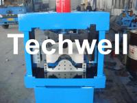 China Hydraulic Cutting Roof Ridge Cap Roll Forming Machine With PLC Control System for sale