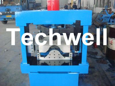 China Hydraulic Cutting Roof Ridge Cap Roll Forming Machine With PLC Control System for sale