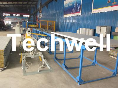 China Automatic Custom Rock Wool Sandwich Panel Forming Machine With 50 - 250mm for sale