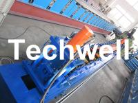 China Rolling Shutter Door Track Roll Forming Machine With 16 Forming Station TW-DTM45 for sale