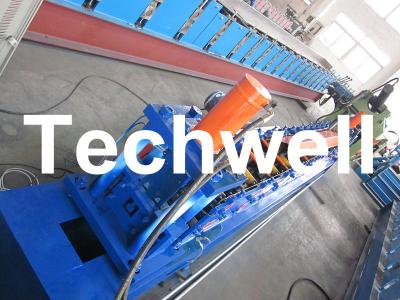 China Rolling Shutter Door Track Roll Forming Machine With 16 Forming Station TW-DTM45 for sale