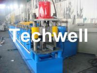 China 16 Forming Station GCr15 Steel Door Track Rail Roll Forming Machine With PLC Control for sale