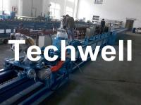 China PU Foam Roller Shutter Door Slat Roll Forming Machine With Manual Decoiler, 3 - 12m/min for sale