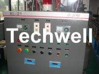 China Flying Saw Tracking Cutting PU Foam Rolling Shutter Door Slat Roll Forming Machine for sale