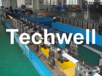 China 7.5 KW Main Power PU Foam Shutter Door Slat Roll Forming Machine With PLC Computer Control for sale
