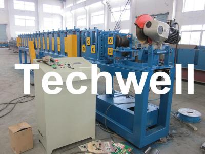 China Manual Decoiler 13 Forming Stations Roller Shutter Door Slat Roll Forming Machine for sale