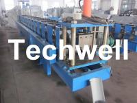 China Manaul, Hydraulic 0.4 - 0.8mm Seamless Gutter Roll Forming Machine for Rainwater Gutter for sale