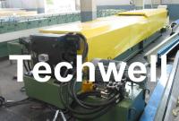 China Panasonic PLC Control Squared Downspout Roll Forming Machine For Rainwater Downpipe for sale