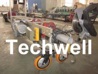 China Steel 29 - 26 ga Portable Rainspout Roll Forming Machine for Rainwater Downpipe for sale