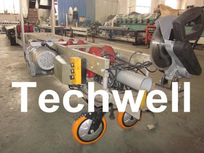 China Steel 29 - 26 ga Portable Rainspout Roll Forming Machine for Rainwater Downpipe for sale