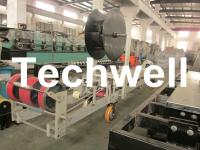 China Portable Round 4'' Aluminum Downspout Roll Forming Machine for Rainwater Downpipe for sale
