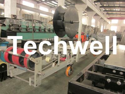 China Portable Round 4'' Aluminum Downspout Roll Forming Machine for Rainwater Downpipe for sale