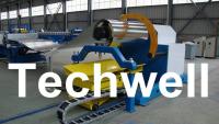 China 10 Ton Hydraulic Uncoiler Curving Machine With Coil Car With Coil Width 1500mm for sale