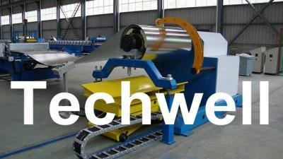 China 10 Ton Hydraulic Uncoiler Curving Machine With Coil Car With Coil Width 1500mm for sale