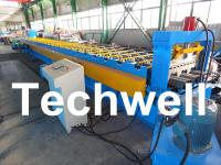 China 24 Forming Station Decking Floor Roll Forming Machine With PLC Control System for sale