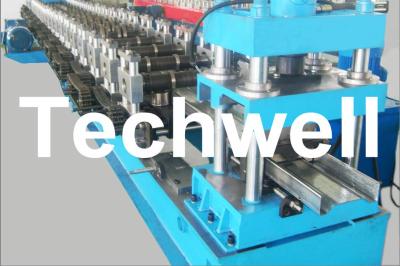 China 16 Steps Forming Station Sigma Purlin Roll Forming Machine With 4mm Thickness for sale
