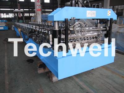 China Custom Corrugated Panel Roof Sheet Roll Forming Machine With Coil Width 1000 / 1220 / 1250mm for sale
