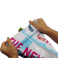 China Tie Closure Recycled Plastic Mailing Bags Eco Friendly 0.03-0.1mm for sale