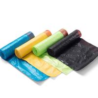 China 30 Micron 40 Micron Reusable Recycling Bin Bags With Drawstring Closure for sale