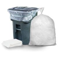 China Drawstring Closure Recycled Garbage Disposal Bag Rectangular Leak Proof Resistance for sale