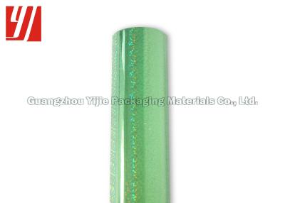 China Laser Green 25 Micron 1.28m*240m Holographic Hot Stamping Foil for sale