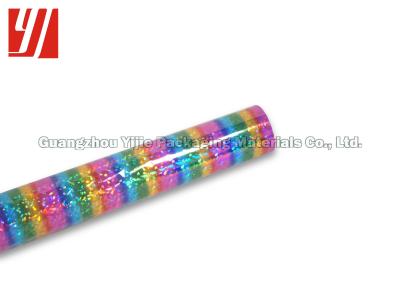 China Rainbow Laser 12 Micron 1.28m*180m Holographic Hot Stamping Foil for sale
