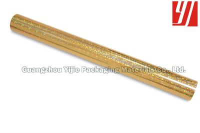 China Golden 0.64m*180m Laser Foil Roll For OPP Laminated Papers for sale