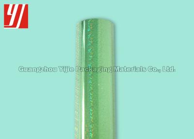 China Green Holographic Hot Stamping Foil For PVC Cover Book Binding Flock Board for sale