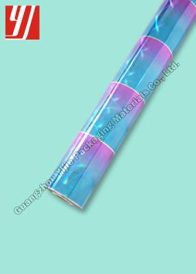 China Rainbow Hot Stamping Foil Finishing Lure Straight Beam Light Change Paper for sale