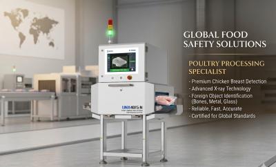 China High resolusion food scanner machine Unicomp UNX4015N detect glass ceramic inside Chicken breast for sale