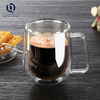 350ml Double Wall Egg Shape Glass Coffee Cup
