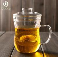 China Bottom Price Various Market glass flower tea cup 350ml manufacturer for sale